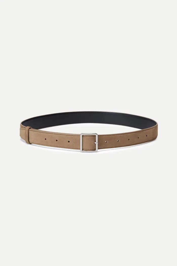 Classic Belt In Italian Suede Leather - Fabrique